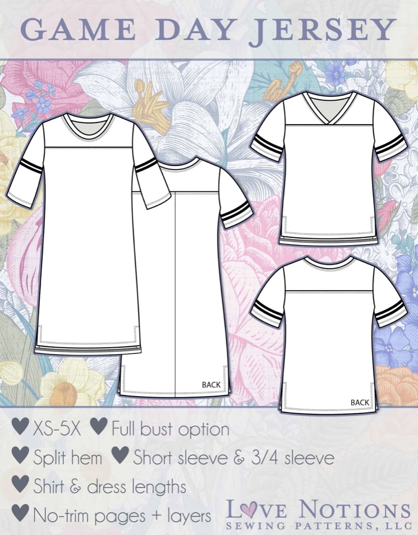 Love Notions Game Day Jersey~ Not Just For Game Day!